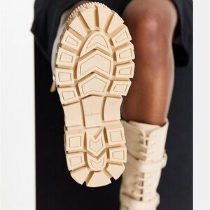 ASOS | Shoes | Asos Design Cosmic Premium Leather Chunky Lace Up Boots ...
